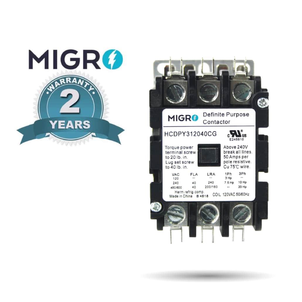 Contactor DP 3P NO 40A 120V