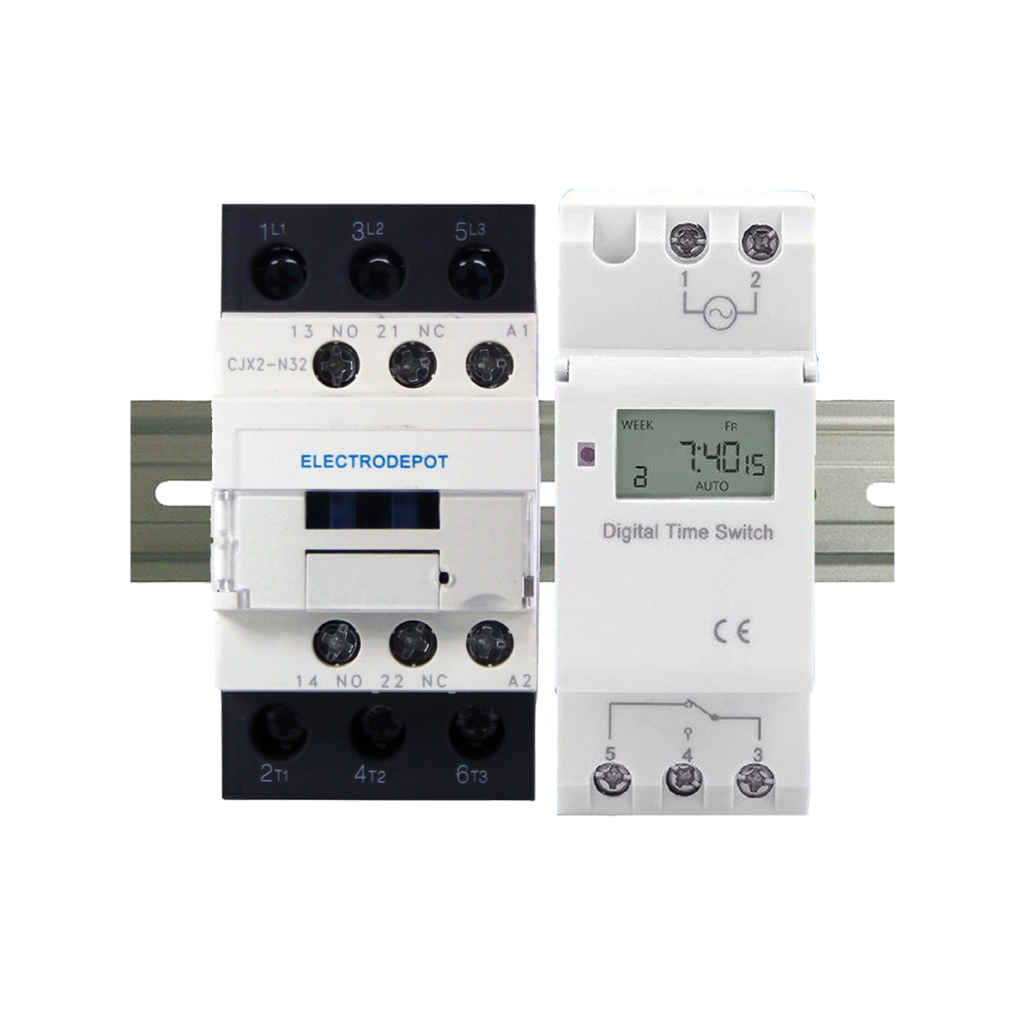 ElectroDepot 7 Day 24 Hour Programmable Timer (12, 24,120,220 VAC)