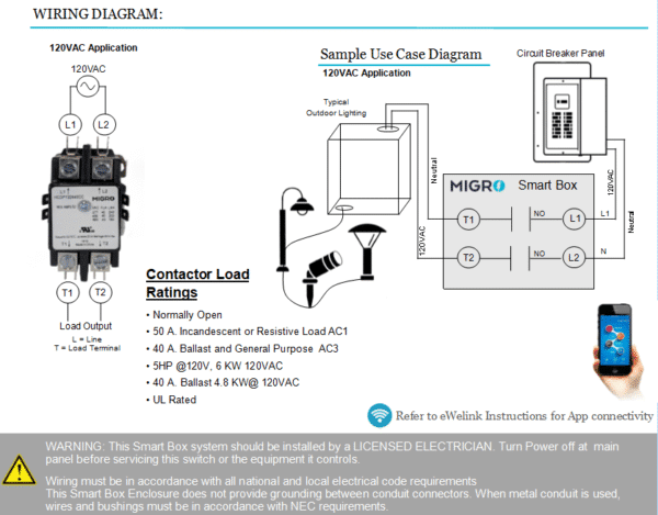 MIGRO Wi-Fi Smart Controller 120VAC