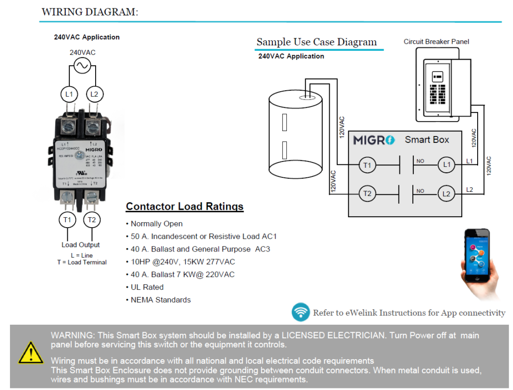 MIGRO Wi-Fi Smart Controller 240VAC