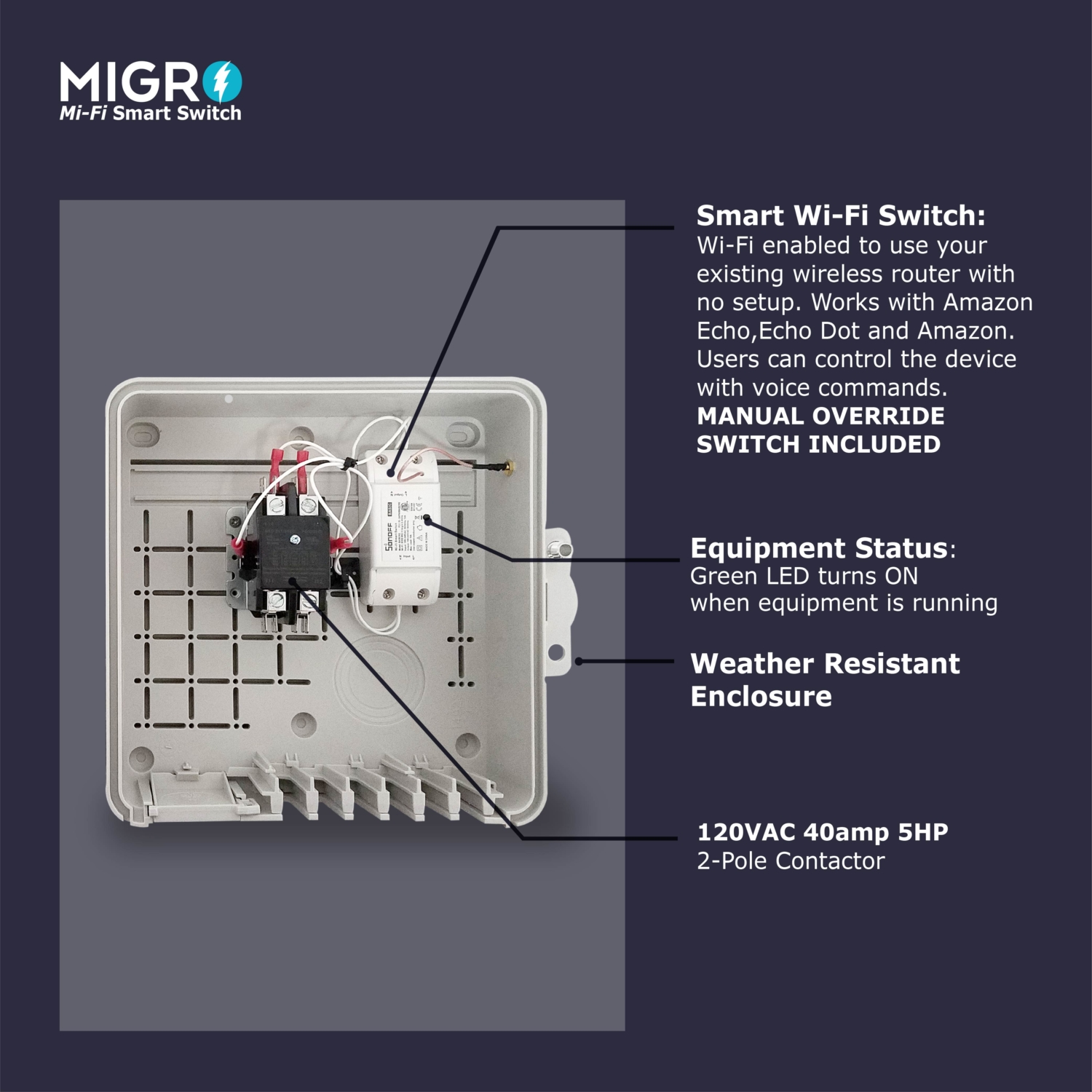 MIGRO Wi-Fi Smart Controller 120VAC